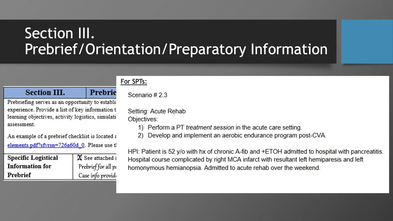 Simulation scenario template tutorial