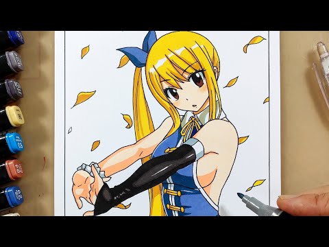 How to Draw Lucy from Fairy Tail – I'm Youtuber – Follow my videos to ...