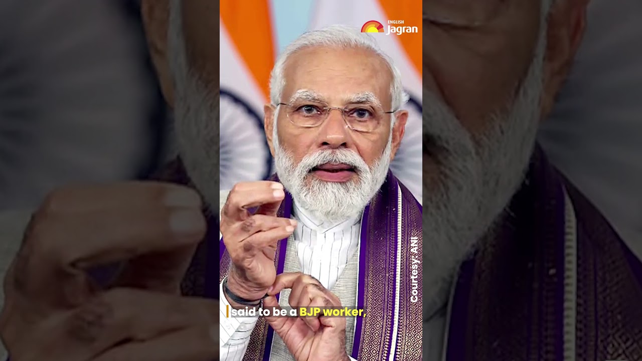 Mobile Phone Thrown At PM Modi During Roadshow In Karnataka