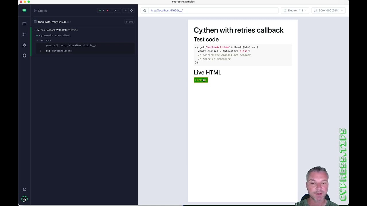 cy.then Callback With Retries Inside