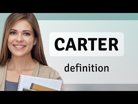 Carter | meaning of CARTER