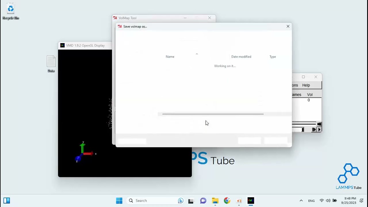 VolMap Outputs in VMD Software