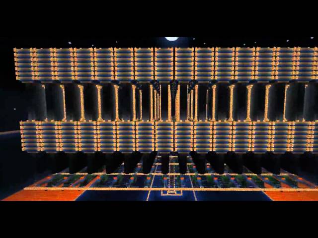 "The Grid" Mob Farm with item sorter for loot Minecraft Map