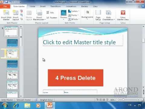 Using PowerPoint 2010 - Remove a Placeholder