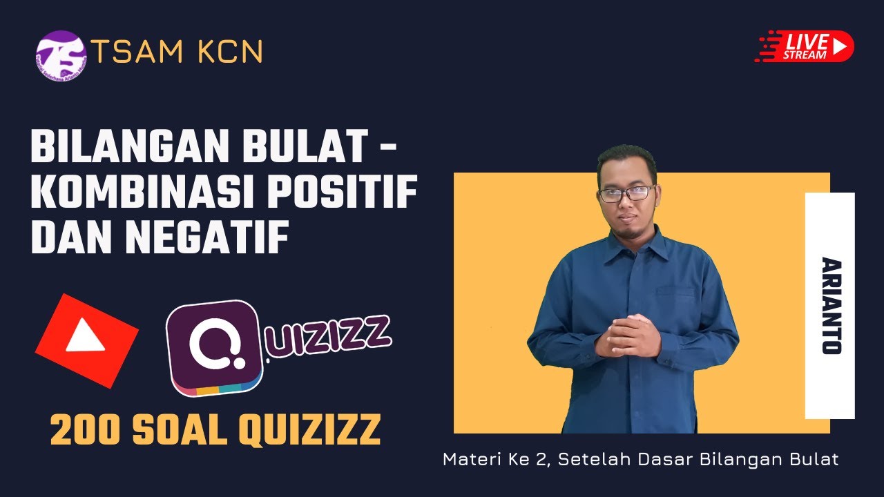 Operasi Bilangan Bulat Kombinasi Tanda