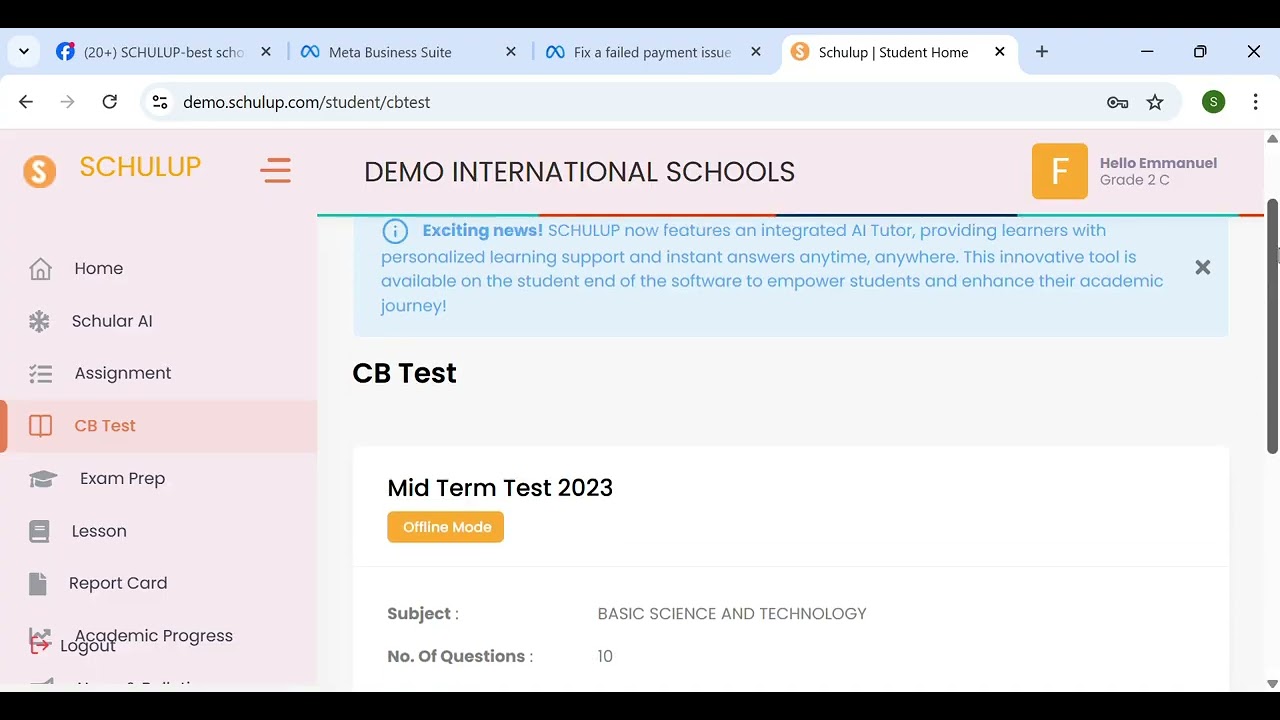 Schulup Offline CBT Mode