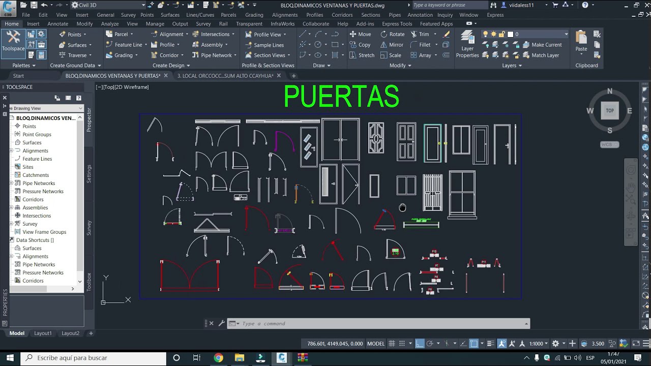 DESCARGA GRATIS BLOQUES DE VENTANAS PUERTAS INODOROS MESAS DE COMEDOR ETC.