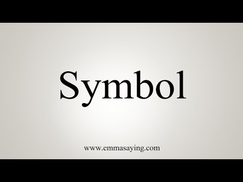 How To Say Symbol