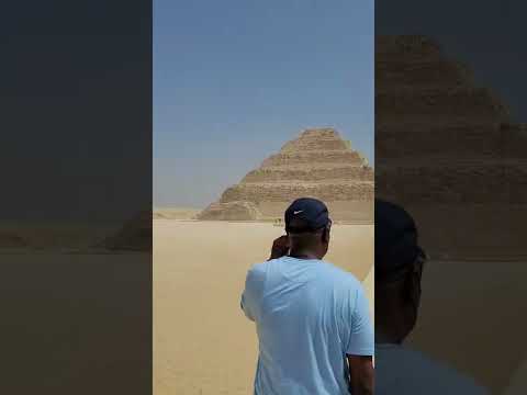 Step Pyramid of Saqqara built by Imhotep for King Djoser