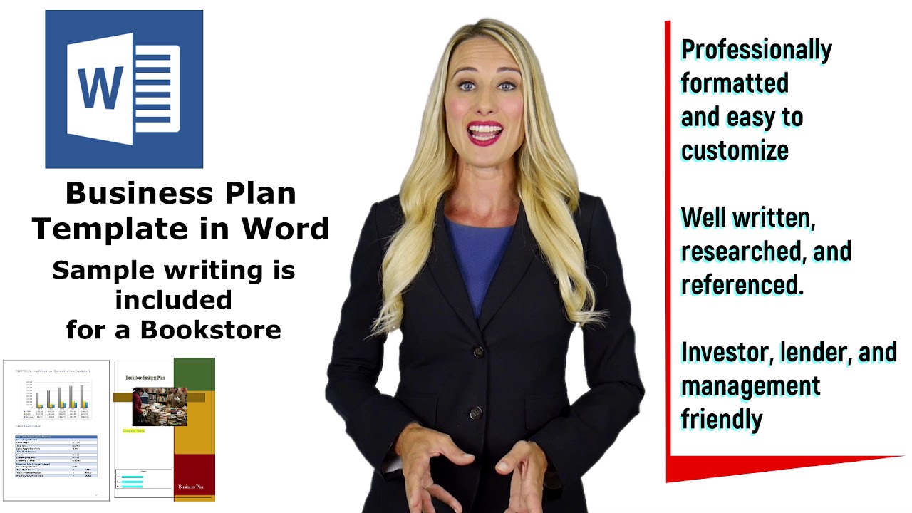 Bookstore business plan template