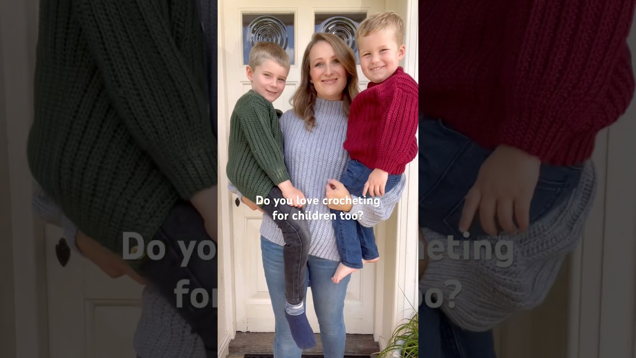 Beginners Crochet Sweater Pattern in Child Sizes! #crochetprojects