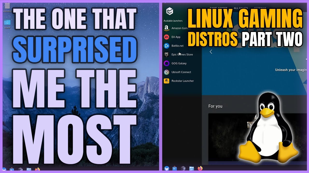 I tried a Linux gaming distro with the launcher of launchers
