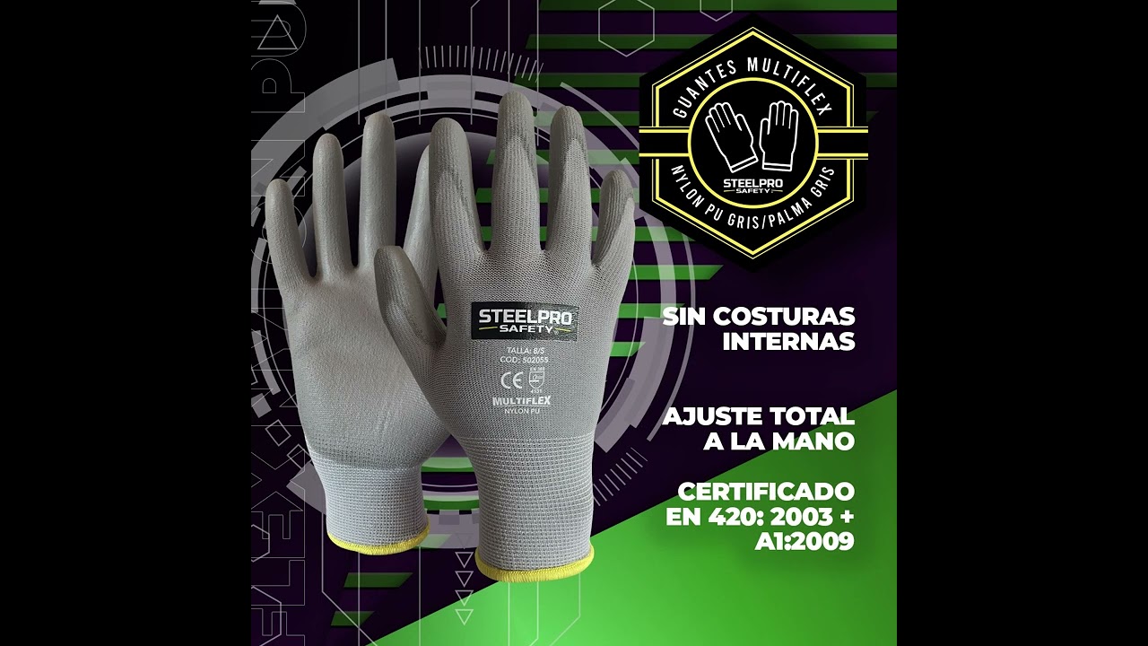 Guantes Multiflex Nylon PU