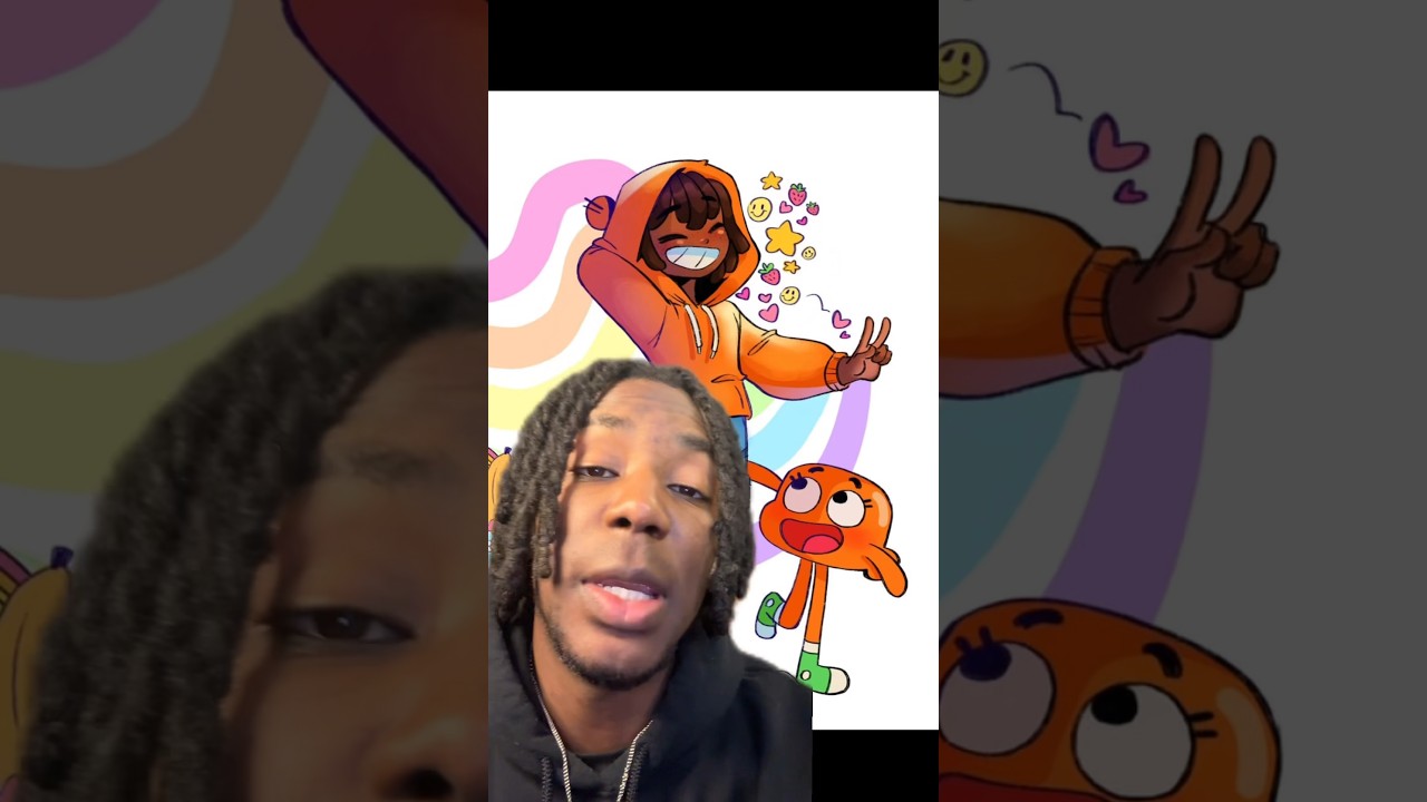 Darwin Has Always Been Black 😂 #meme #cartoon #tawog #darwinwatterson #shorts