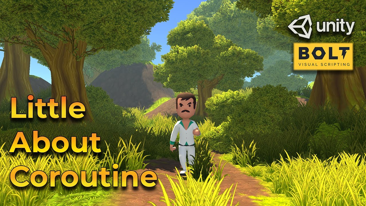 Coroutine Explained with Unity-Bolt  (Visual Scripting) Dialogues and Typewriting Effects