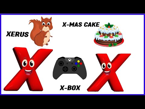 3 Words That Start With X | 3 Words Learning For Toddlers | 3 Words From X | Kids Learning