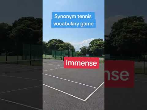 Synonym Tennis Vocabulary Game 🎾 Outdoor Games for Kids