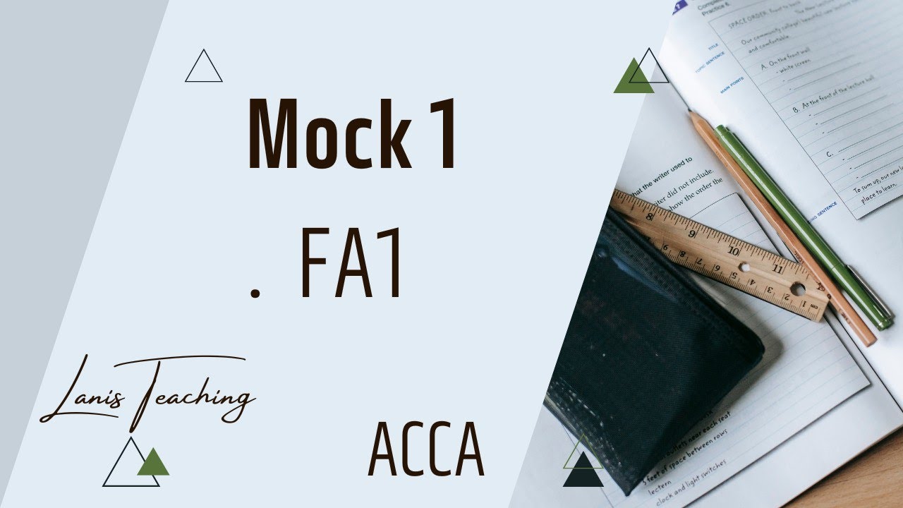 FA1 Mock 1 part # 2 || ACCA