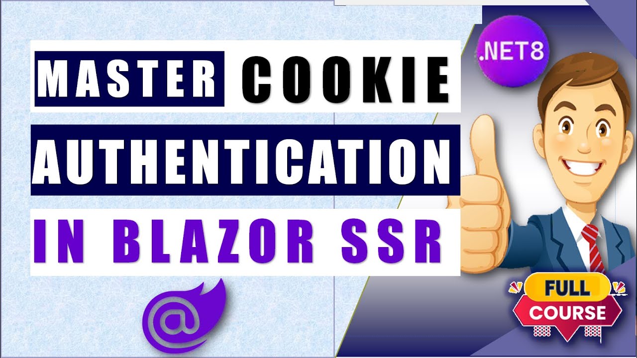 Custom Cookie Authentication in .NET 8 Blazor Interactive Server 🍪🔒 | Step-by-Step Guide!