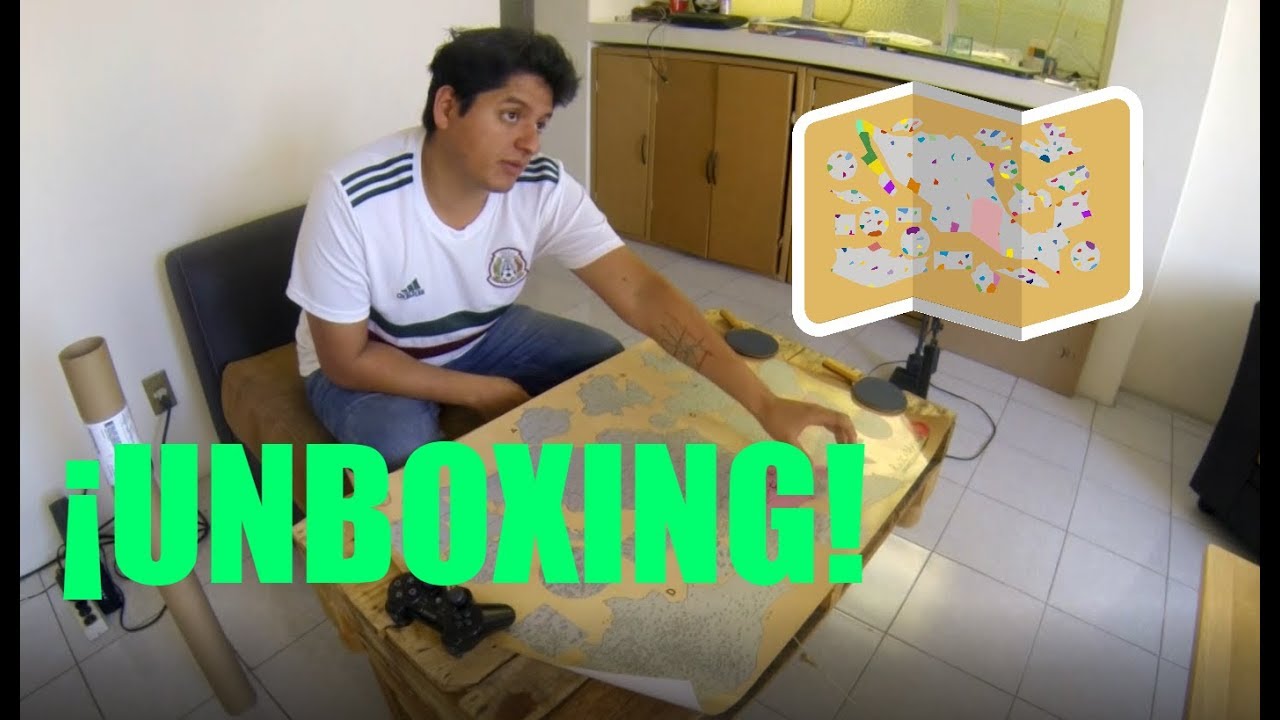 Unboxing mapa rascable de México