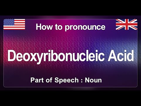 'Deoxyribonucleic Acid' Pronunciation [ Full form of DNA ] Correctly in English