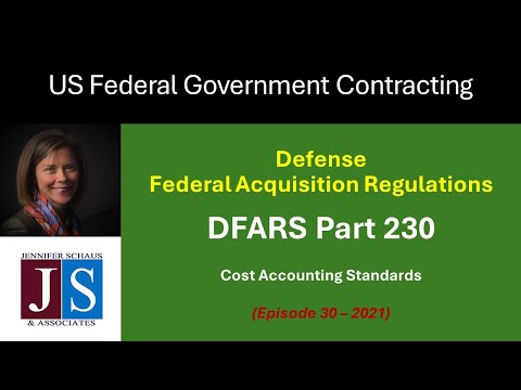 Government Contracting - DFARS Part 230 - Cost Accounting Standards - Win Federal Contracts