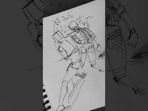Fighting pose drawing #drawing #drawingtechnique #art #sketch