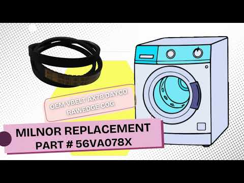 Milnor #56VA078X - VBELT AX78 DAYCO RAWEDGE COG