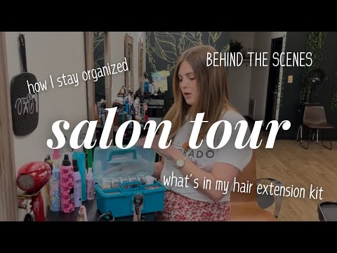 SALON TOUR / behind the scenes of a booth rental hair stylist