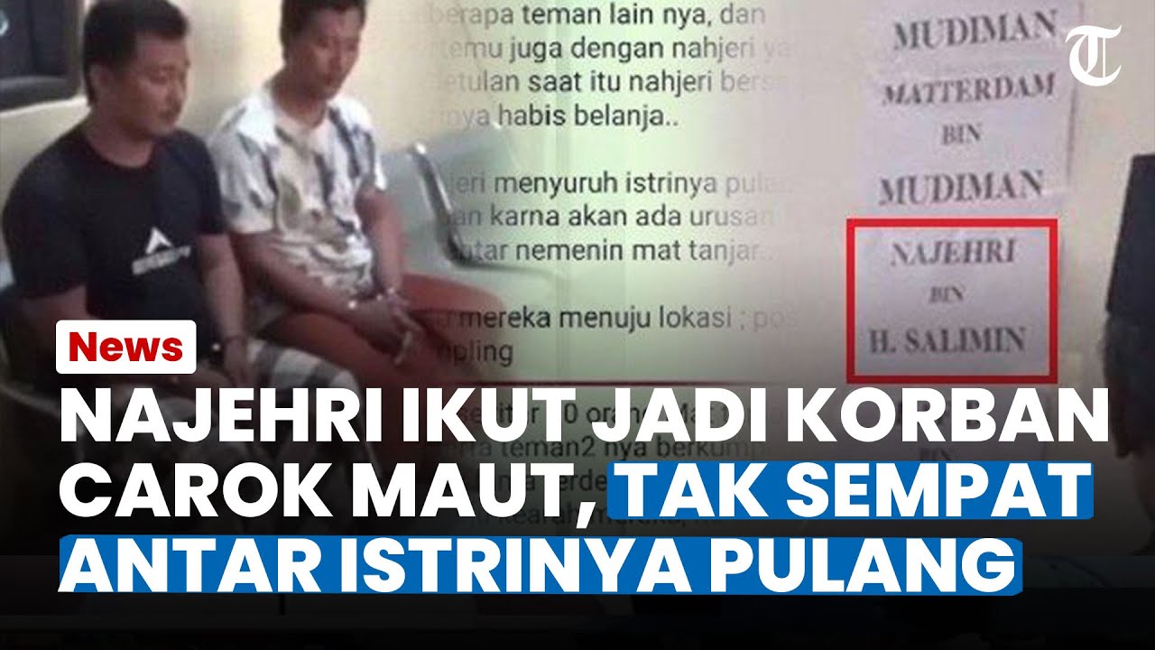 Pilunya Kisah Najehri Ikut Jadi Korban Carok Maut Hasan Busri, Kini Tak ...