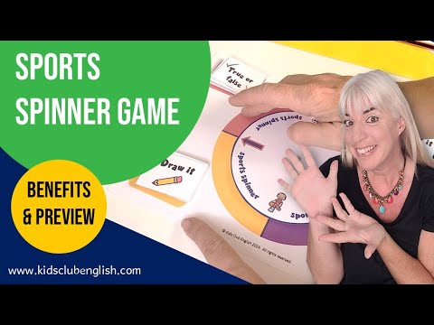 Sports and Hobbies Spinner Games Bundle - Kids Club English