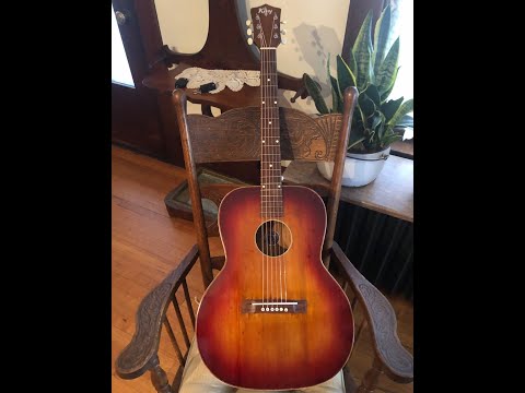 Kay OM 1940s,Cherry Sunburst, Fully Restored X Brace | Reverb