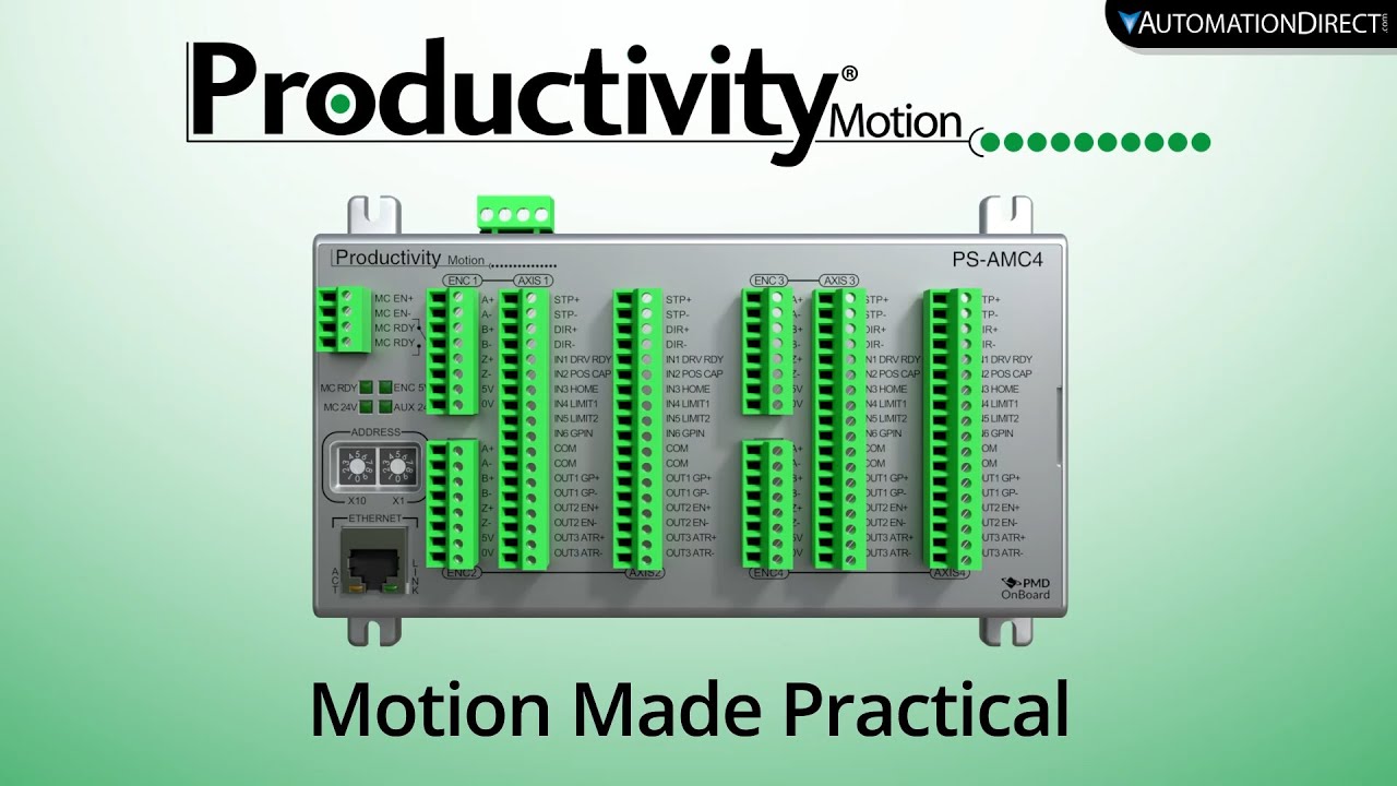 ProductivityMotion AMC: Motion Controller Overview from AutomationDirect