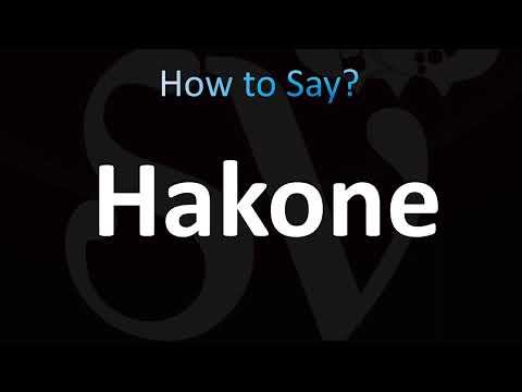 How to Pronounce Hakone (Japanese)