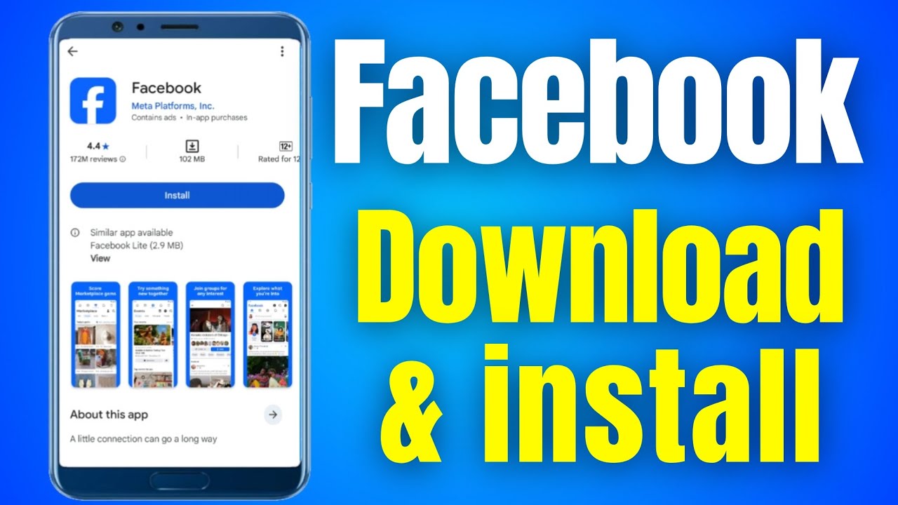 How to Facebook app download on android | face book install in play store 2026