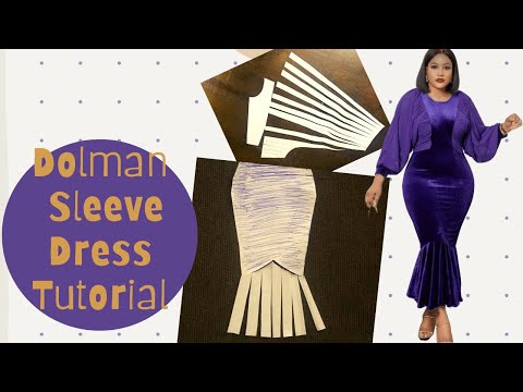 How to draft Dolman sleeve pattern #dolman #sleeves