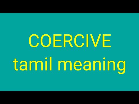 COERCIVE tamil meaning/sasikumar