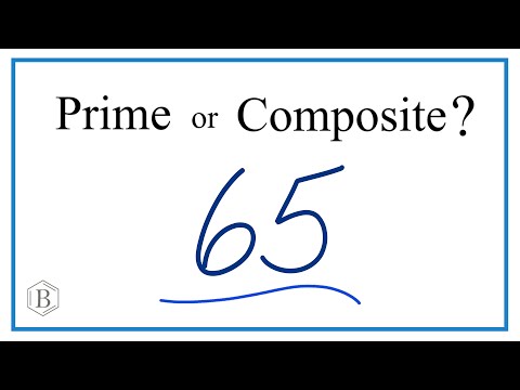 Is 65 a Prime or Composite Number?