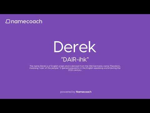 How to Pronounce Derek
