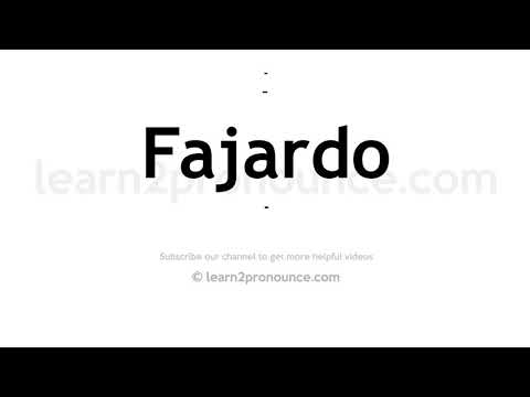 How to pronounce Fajardo | English pronunciation