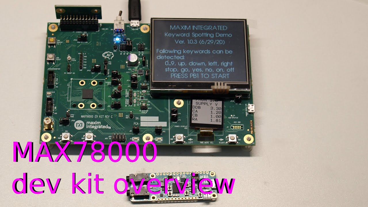 Maxim MAX78000 - development kit overview