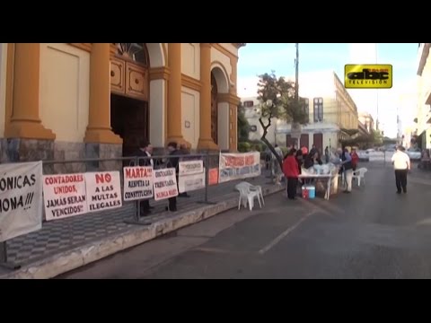 Contadores protestan contra Marangatu