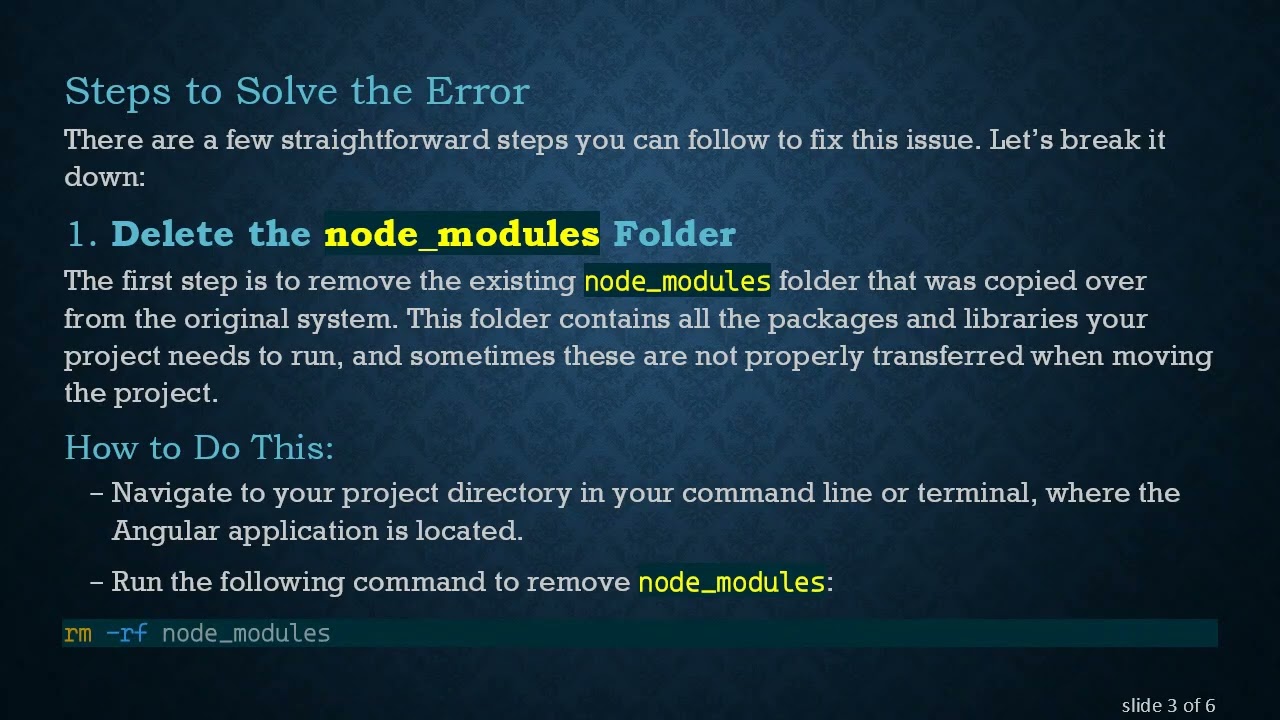 Resolving the Cannot find module Error in Angular Projects