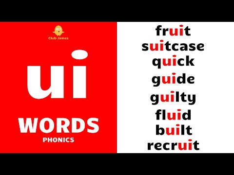 English Phonics - 'ui' Words with Example Sentences