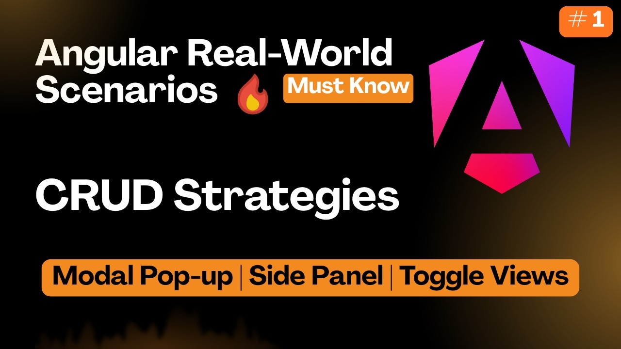 Angular Things No One Teaches You 😮 | Real Scenarios from Projects | Various CRUD ways | E-1
