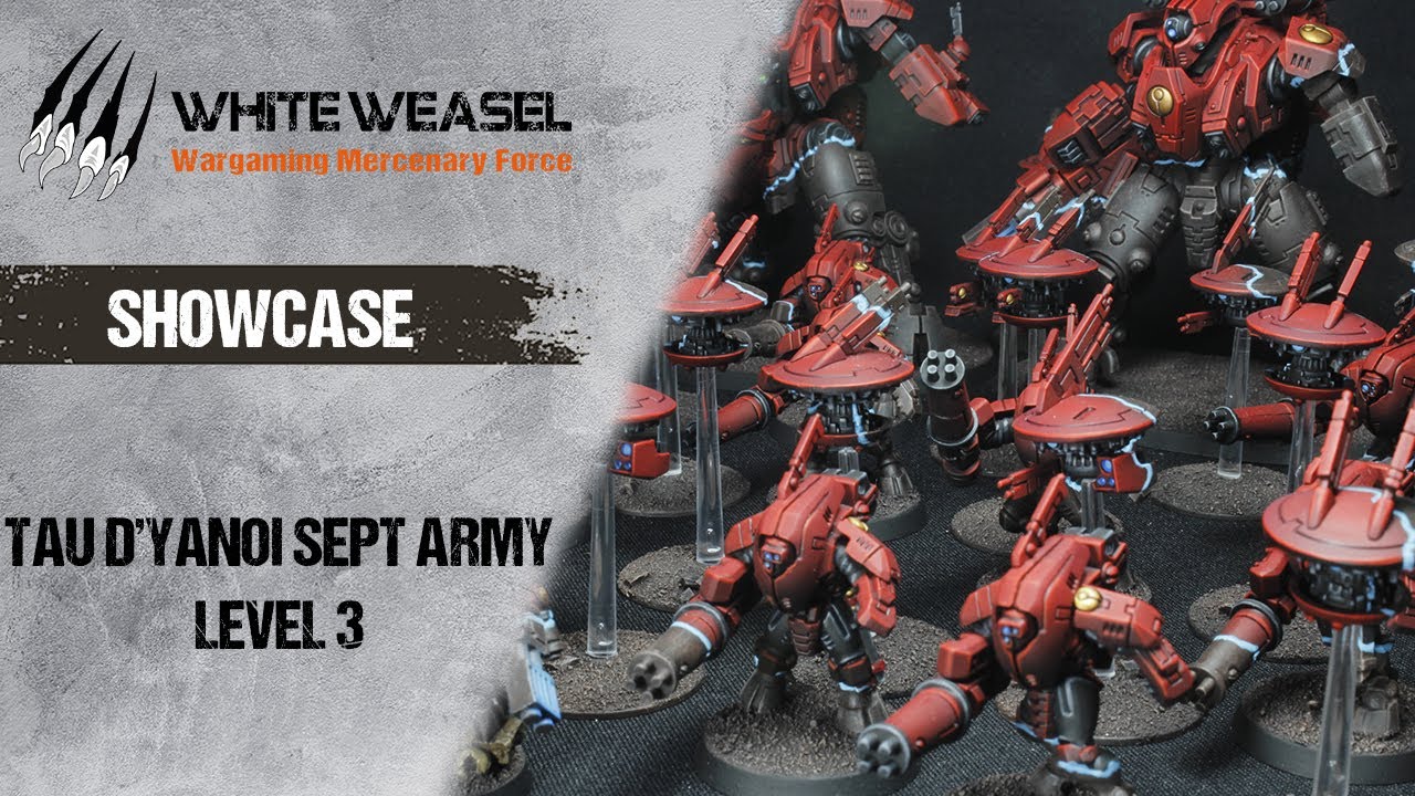 Warhammer 40.000 Tau D’yanoi Sept army level 3 - Showcase