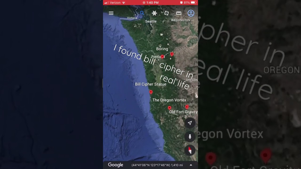 I found Bill cipher in real life #disney #gravityfalls #googleearth