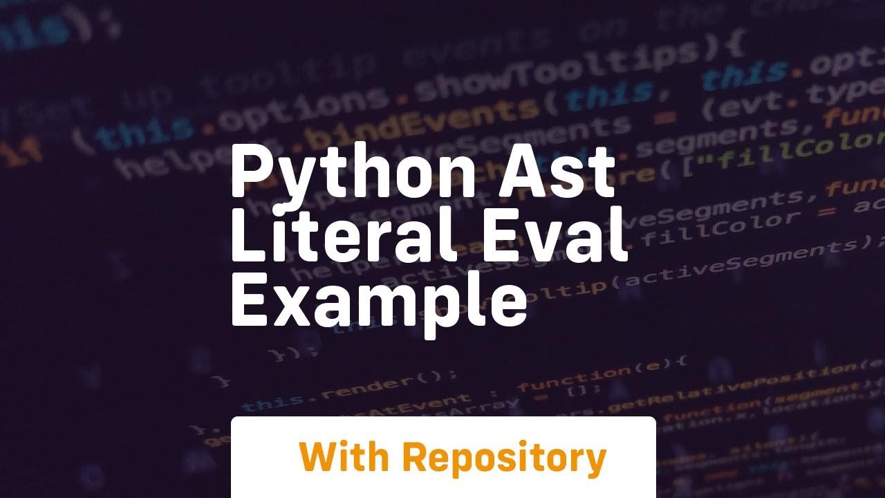python ast literal eval example