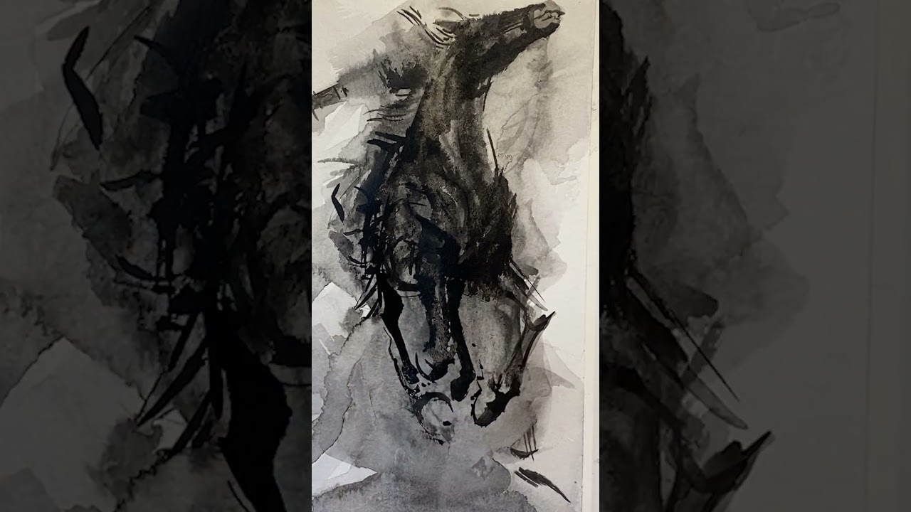 Looks like a painting, but it's entirely india ink! #comics #manga #artist
