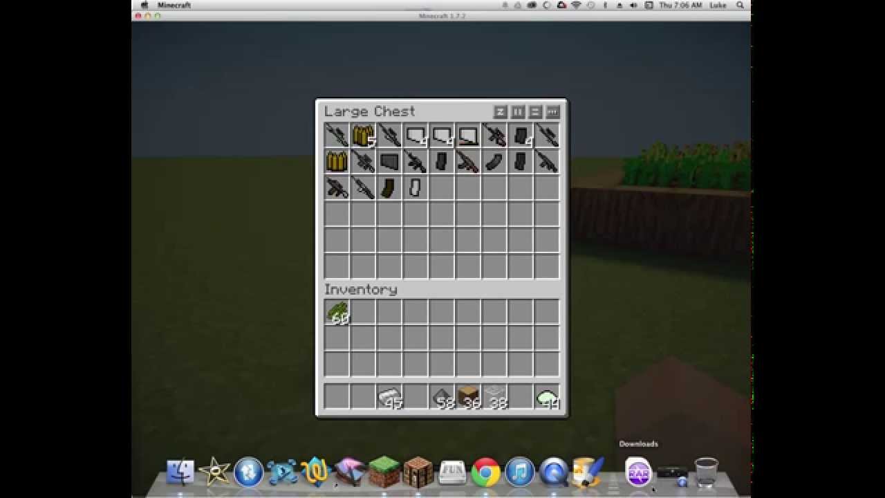 Minecraft Flans Modern Weapons Mod Part 1